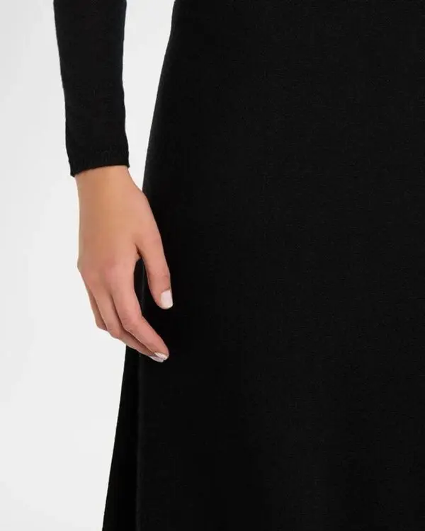Gabriela Hearst Freddie Midi Wool-cashmere Skirt - Black
