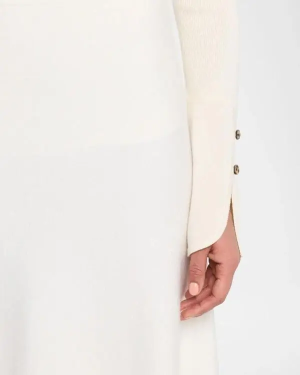 Gabriela Hearst Freddie Midi Wool-cashmere Skirt - Ivory