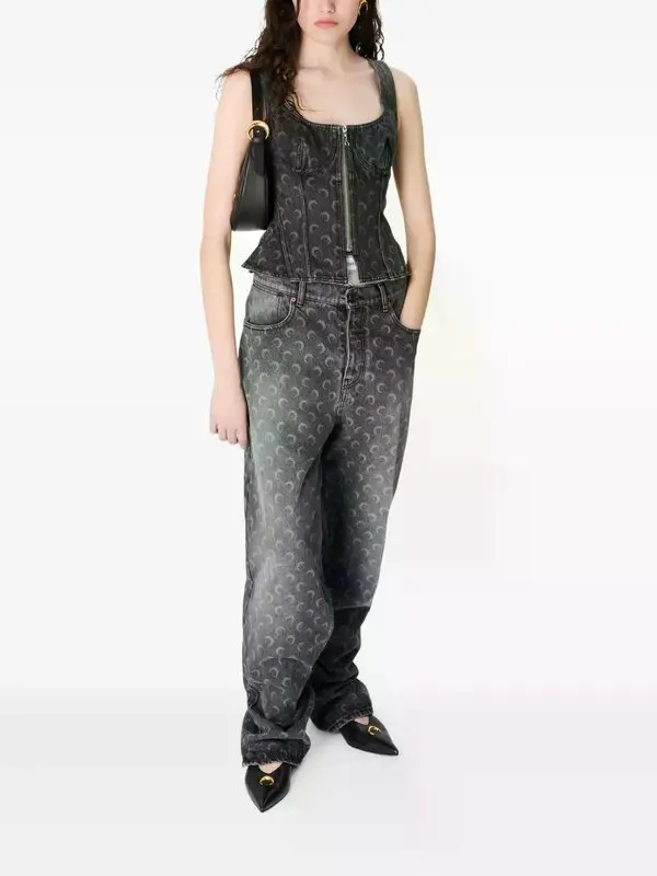 MARINE SERRE Moon-print Jeans