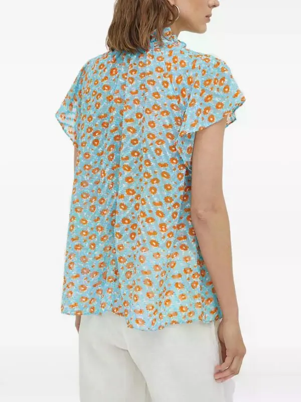 SAMSOE SAMSOE Floral Print Ruffle Top