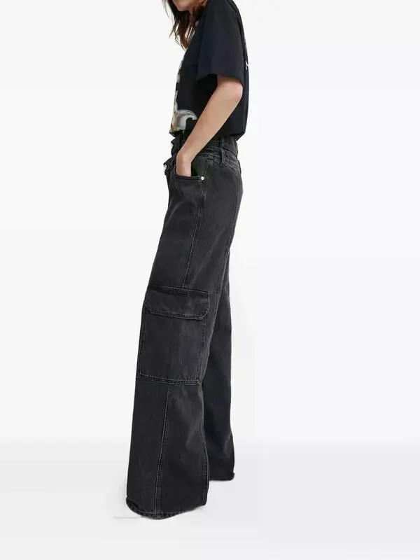 Stine Goya Button Cargo-pocket Jeans