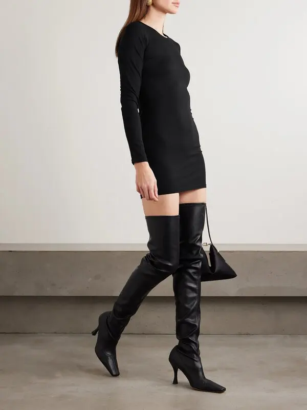 SKIMS Smooth Layers Crewneck Mini Dress - Black
