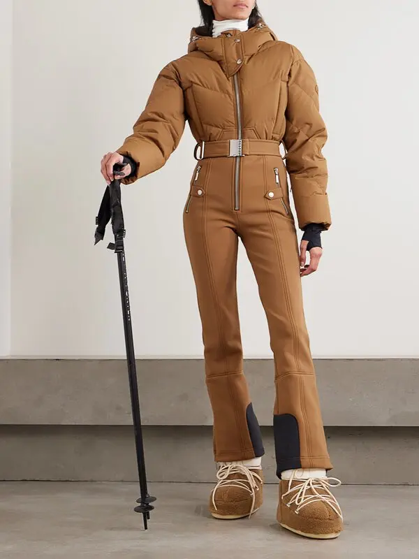 Cordova Ajax Hooded Belted Quilted Ski Suit