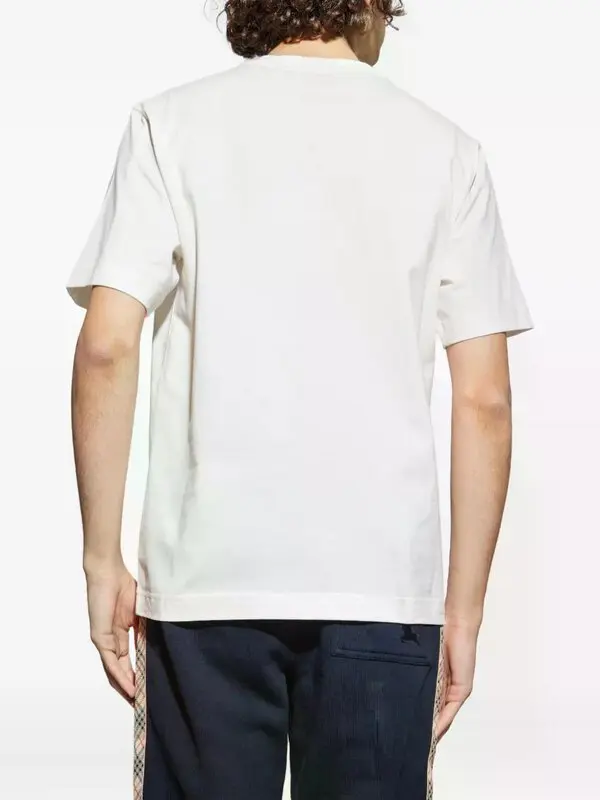 Burberry Logo-embroidered T-shirt - White
