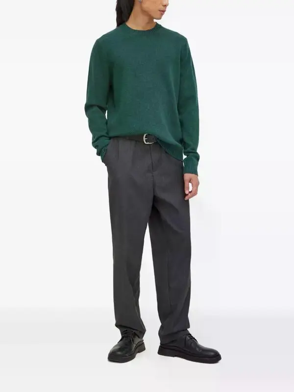 SAMSOE SAMSOE Ribbed Crew-neck Sweater