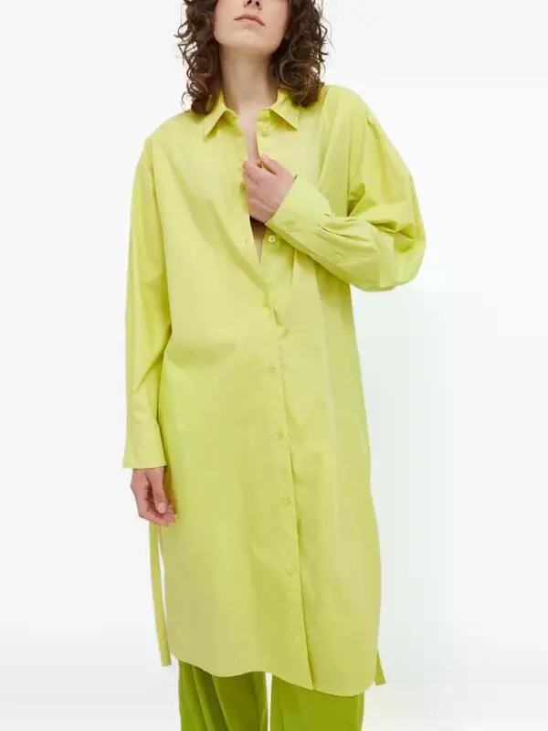 SAMSOE SAMSOE Buttoned Tie Shirt Dress