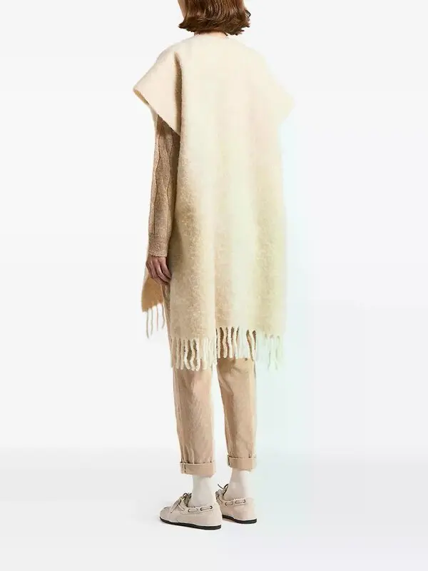 Peserico Sequin-embellished Fringed Cape