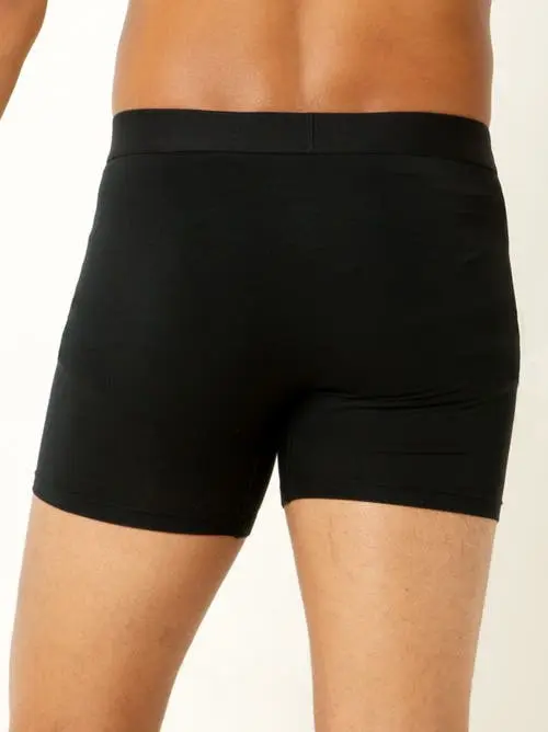 SINGLE STITCH Modal Boxer Brief 3-pack - Black