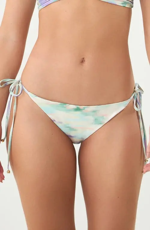 BOAMAR Naos Printed Side Tie Swim Bottoms - White Multi