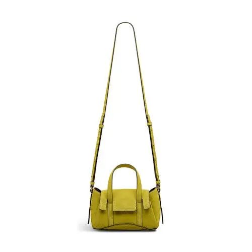 RADLEY The Chancery Suede Satchel Bag - Limoncello