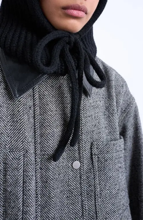 Topshop Ribbed Balaclava