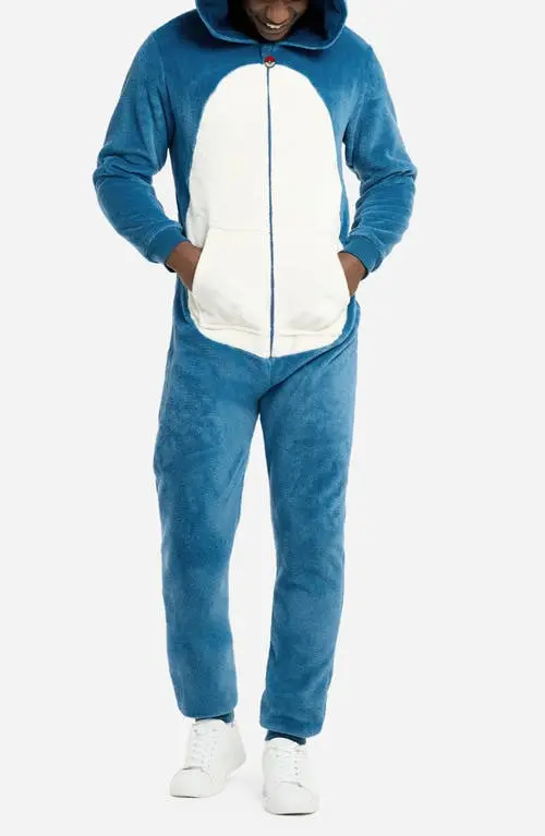 Opposuits Snorlax Pokémon™ Hooded Fleece Jumpsuit - Blue