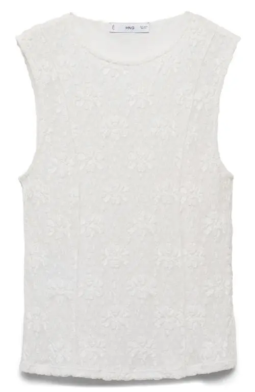 Mango Lace Sleeveless Top