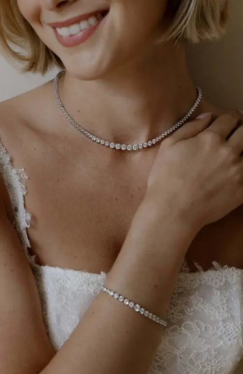 UNTAMED PETALS High Society Tennis Necklace