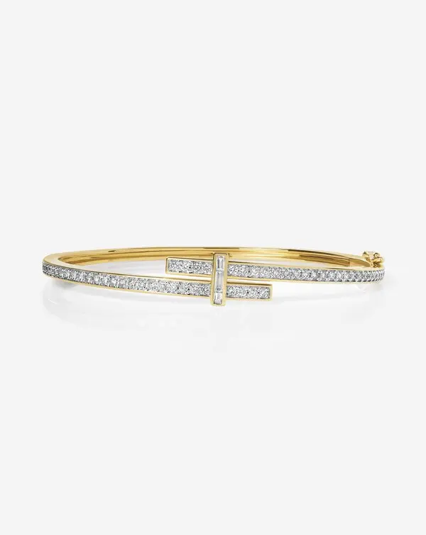 Ring Concierge Round Diamond Wrap Bangle - One-color