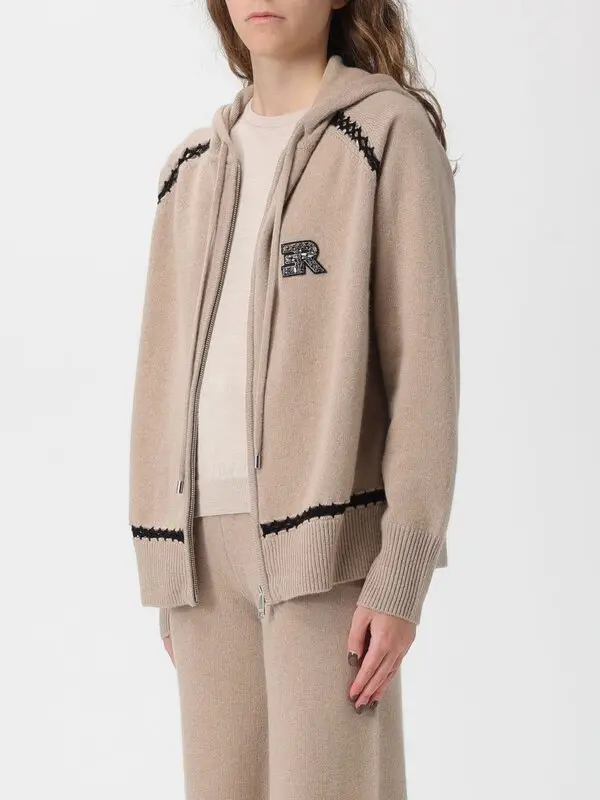 ERMANNO FIRENZE Hooded Full Zip Cardigan