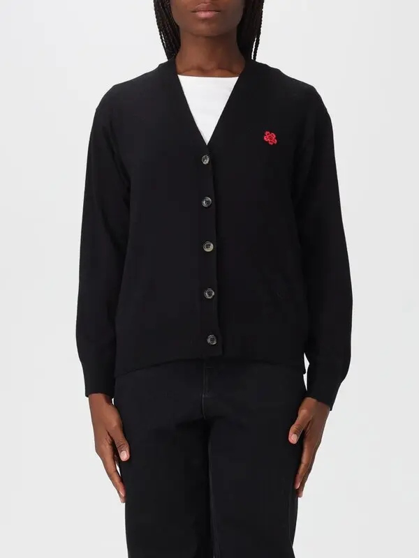 Kenzo Embroidered Cardigan - Black