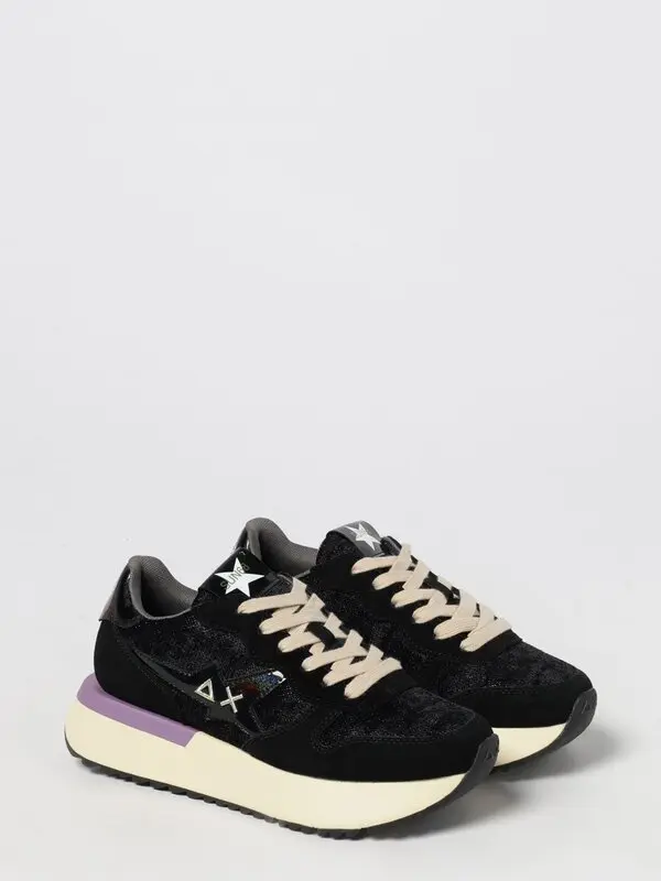 SUN 68 Low Top Sneakers - Black