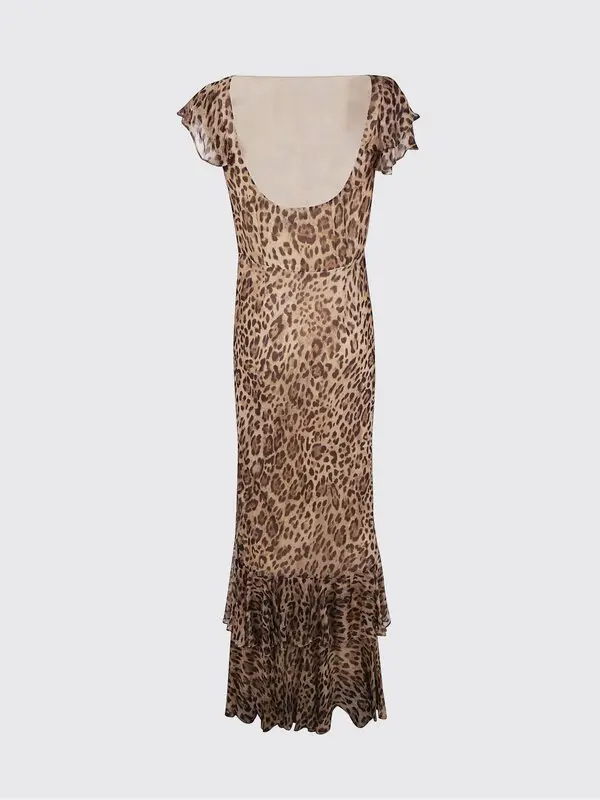 Rixo Leopard Print Maxi Dress - Brown