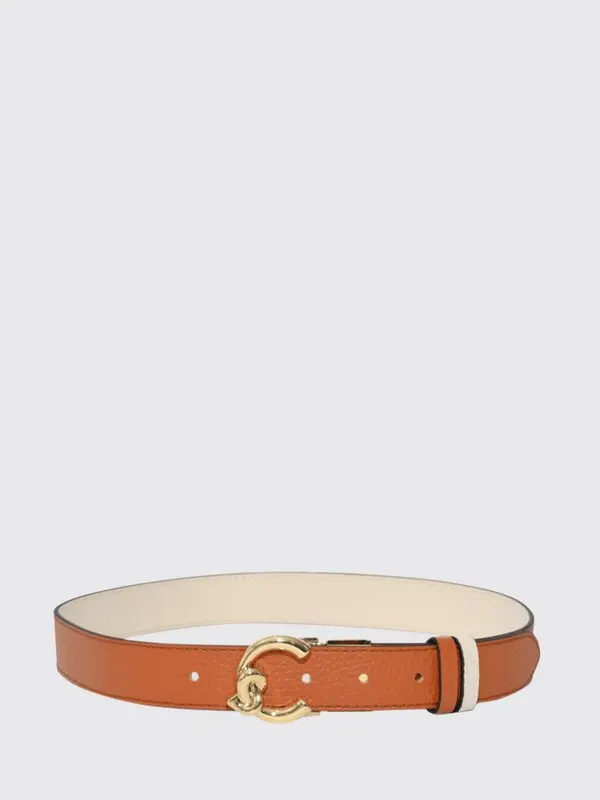 COCCINELLE Leather Belt - Cream