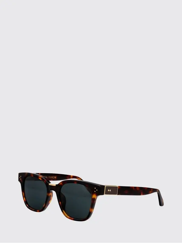 Linda Farrow Oval Frame Sunglasses - Brown