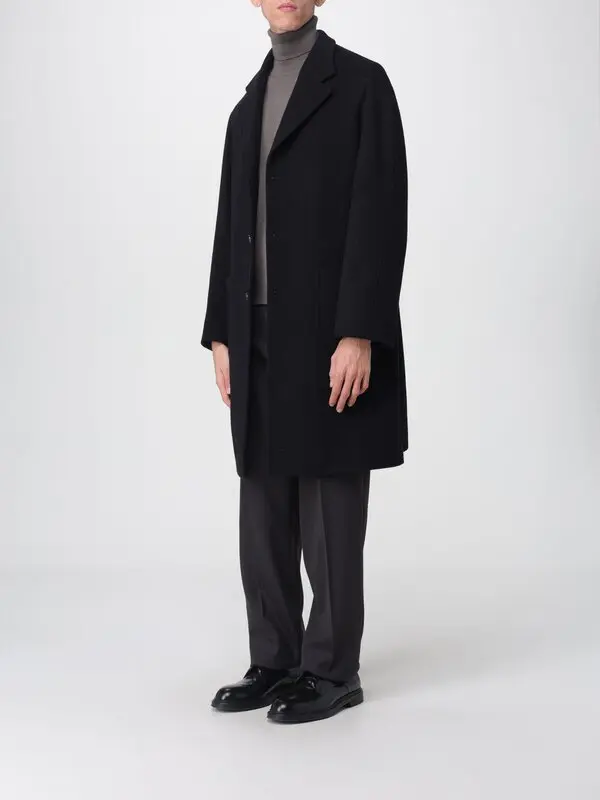Corneliani Single Breasted Coat - Black