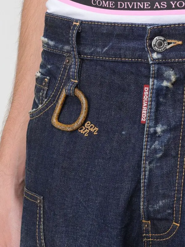 Dsquared2 Distressed Wide-leg Jeans - Blue