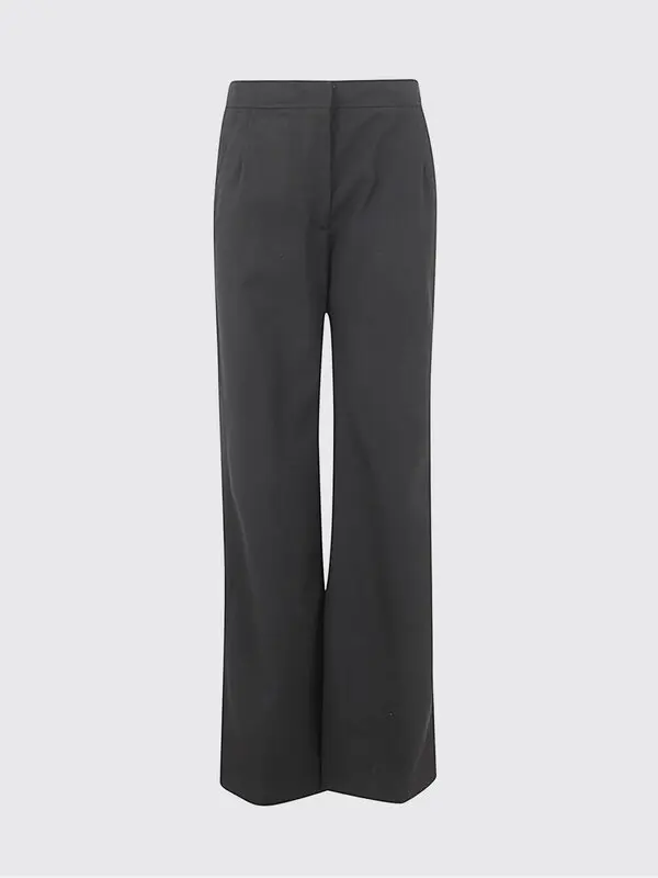 Dries Van Noten Wool Blend Flared Trousers - Black