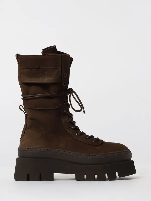SUMMERY COPENHAGEN Lace Up Boots - Brown