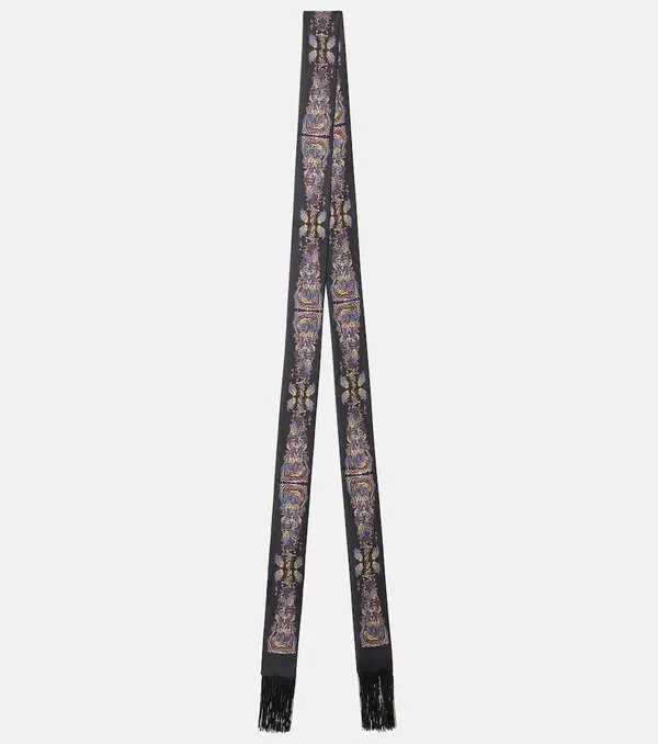 Etro Paislina Silk Jacquard Scarf - Multicoloured
