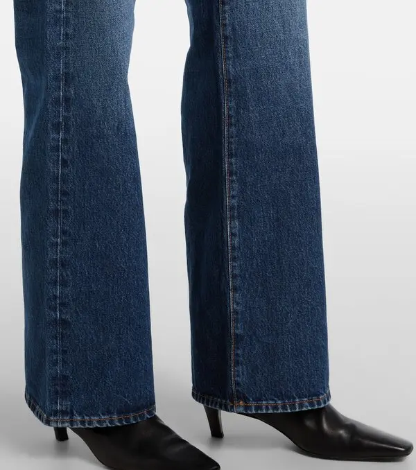 FRAME X Amelia Gray Low-rise Straight Jeans