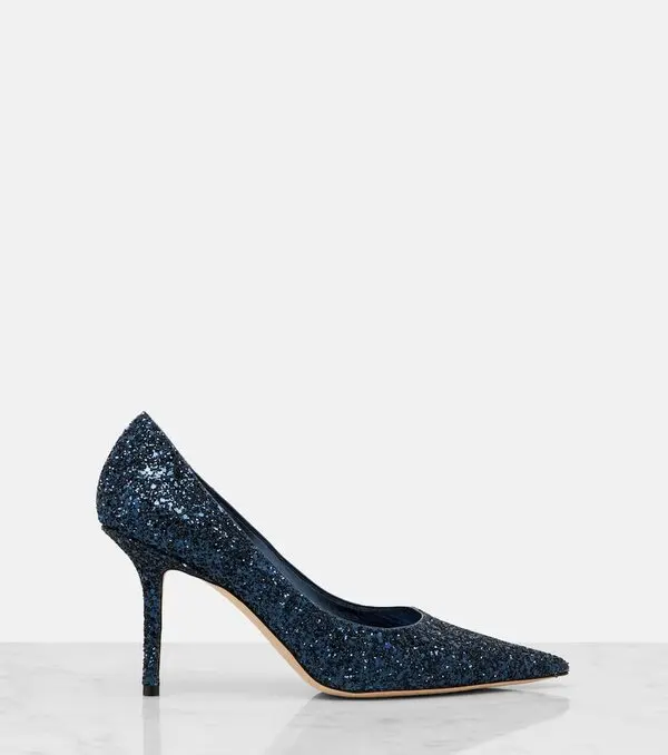 JIMMY CHOO Love 85 Glitter Pumps