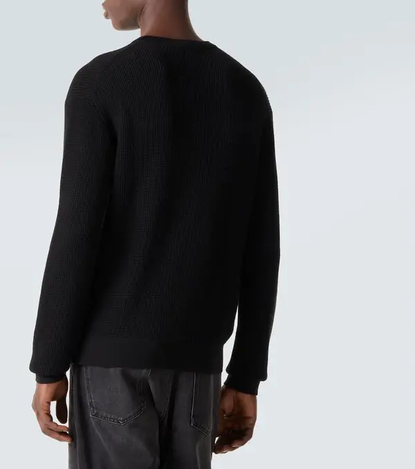 Studio Nicholson Wool-cashmere Blend Crewneck Sweater - Black