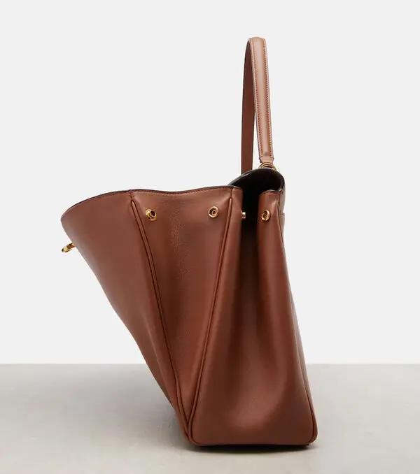 Balenciaga Rodeo Medium Leather Tote - Brown