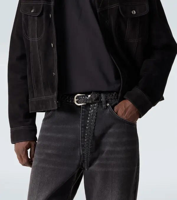 Studio Nicholson X Aaron Levine Braided Leather Belt