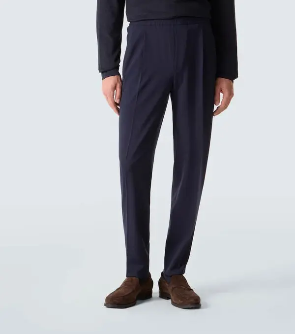 Zegna Pleated Straight Trousers
