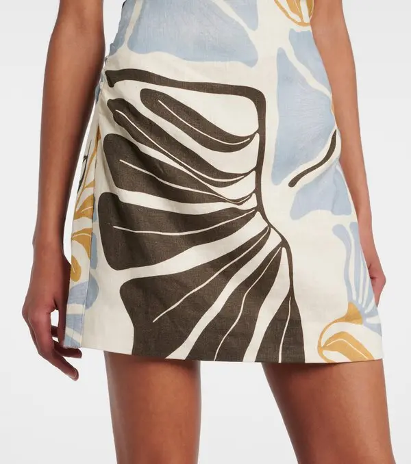 SIR. Lola Floral Linen Mini Dress - Multicoloured