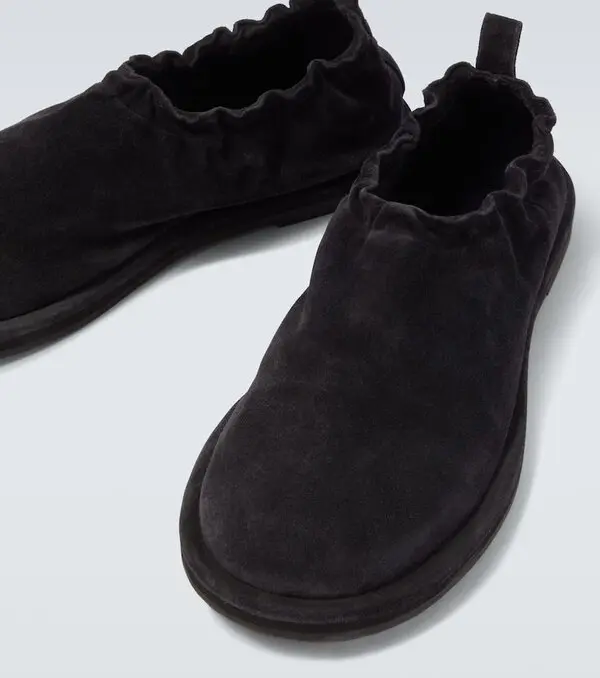 Studio Nicholson Korine Suede Slip-on Shoes - Black