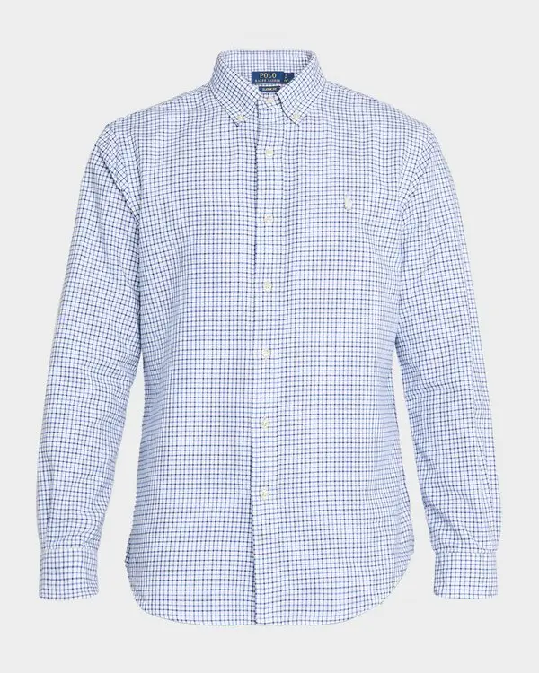 Polo Ralph Lauren Classic-fit Oxford Check Button-down Shirt - Blue/white