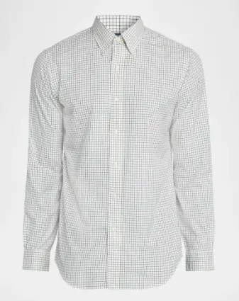 Polo Ralph Lauren Classic Fit Check Poplin Sport Shirt - 6974a Crea