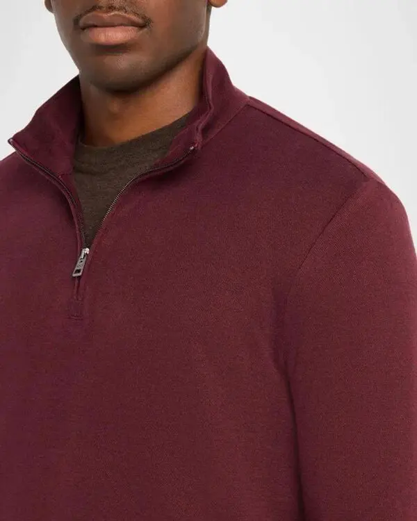 Polo Ralph Lauren Textured Double-knit Quarter-zip Pullover - Spring Win
