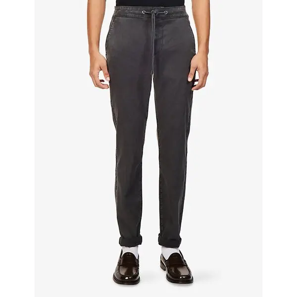 Paige Fraser Straight-leg Woven Trousers - Vintage Washed Black
