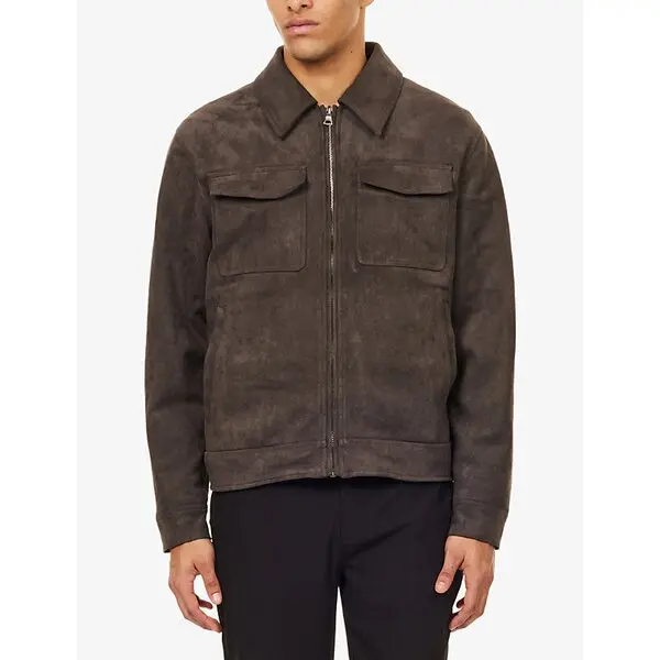 BELIER Regular-fit Faux-suede Jacket