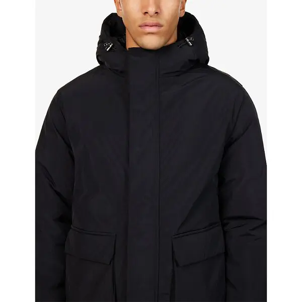ARNE Flap-pocket Padded Jacket - Black