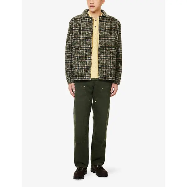 BOUND Yosemite Checked Wool Blend Overshirt