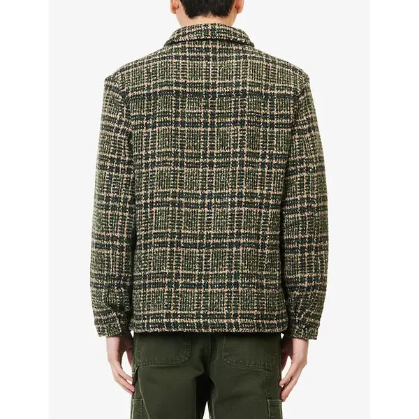BOUND Yosemite Checked Wool Blend Overshirt