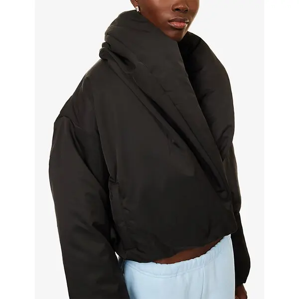 THE COUTURE CLUB Oversized-collar Padded Shell Jacket