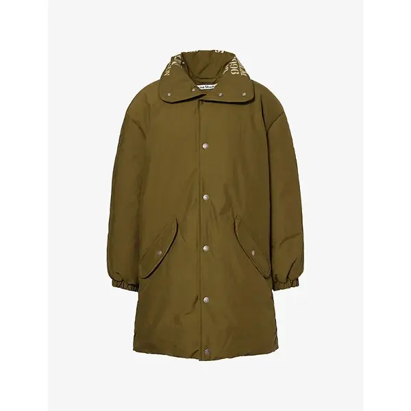 Acne Studios Graphic-print Padded Cotton-canvas Coat