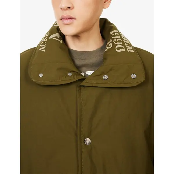 Acne Studios Graphic-print Padded Cotton-canvas Coat