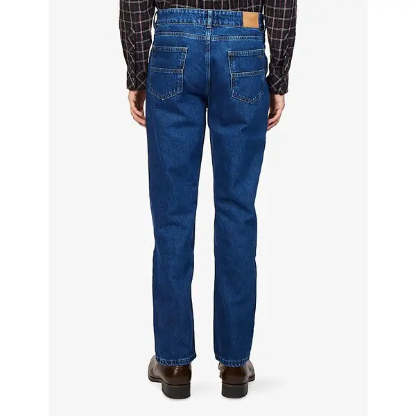 PERCIVAL Brand-patch Straight-leg Denim Jeans